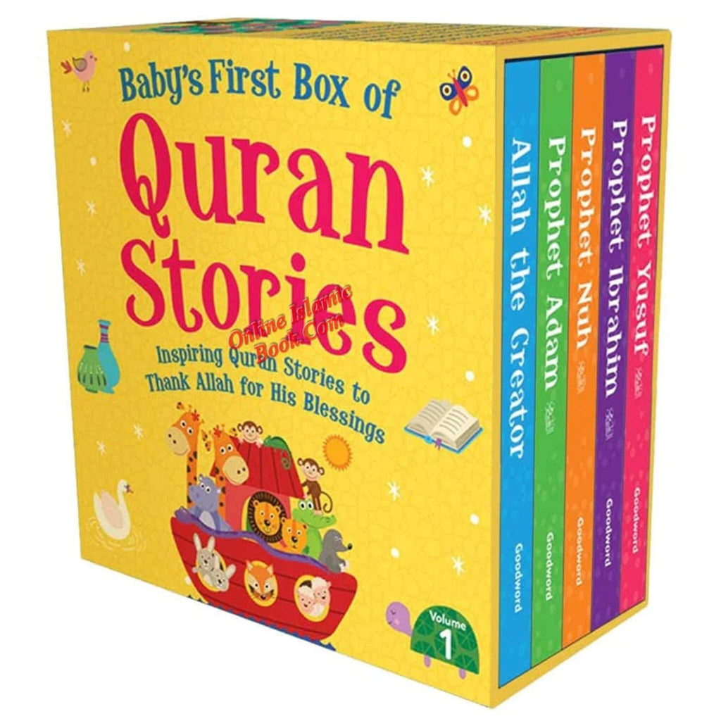 Baby's First Box of Quran Stories Volume 1 5 Board Books Set ...