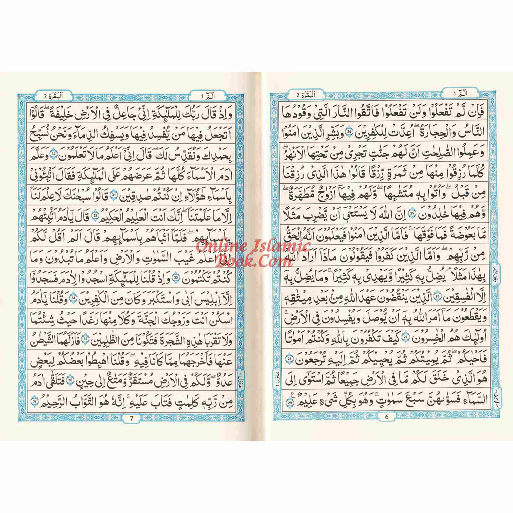 The Quran Arabic Only 15 Lines Persian Script Medium Size – Online ...