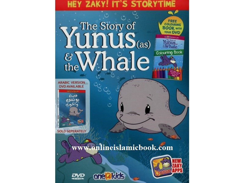 The Story of Prophet Yunus & The Whale with Free Color Book – Online ...